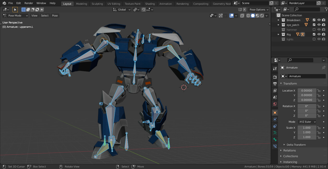 ArtStation - Breakdown Transformers Prime Character Rig | Game Assets