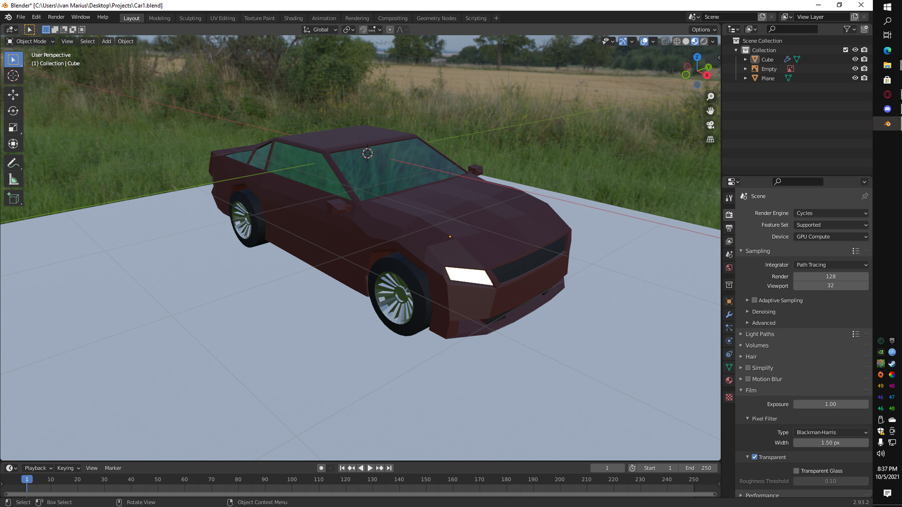 ArtStation - Low Poly Car | Game Assets