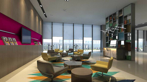 ArtStation - office reception hall design complete 02 | Resources