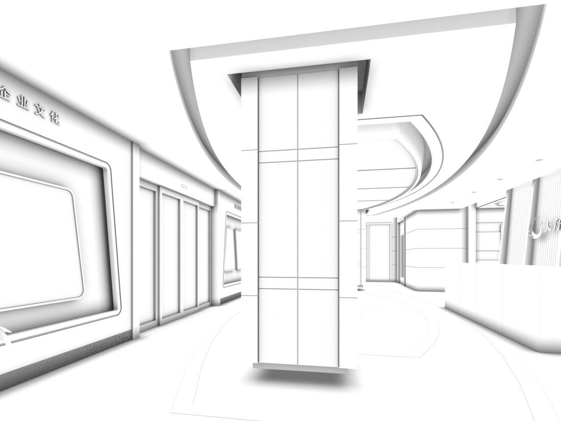 ArtStation - office reception hall design complete 14 | Resources