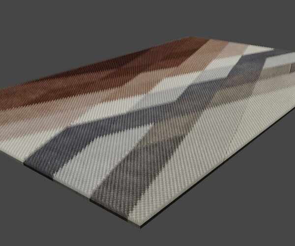 ArtStation - Carpet Modern - Mat - Tapete Low-poly 3D model | Game Assets