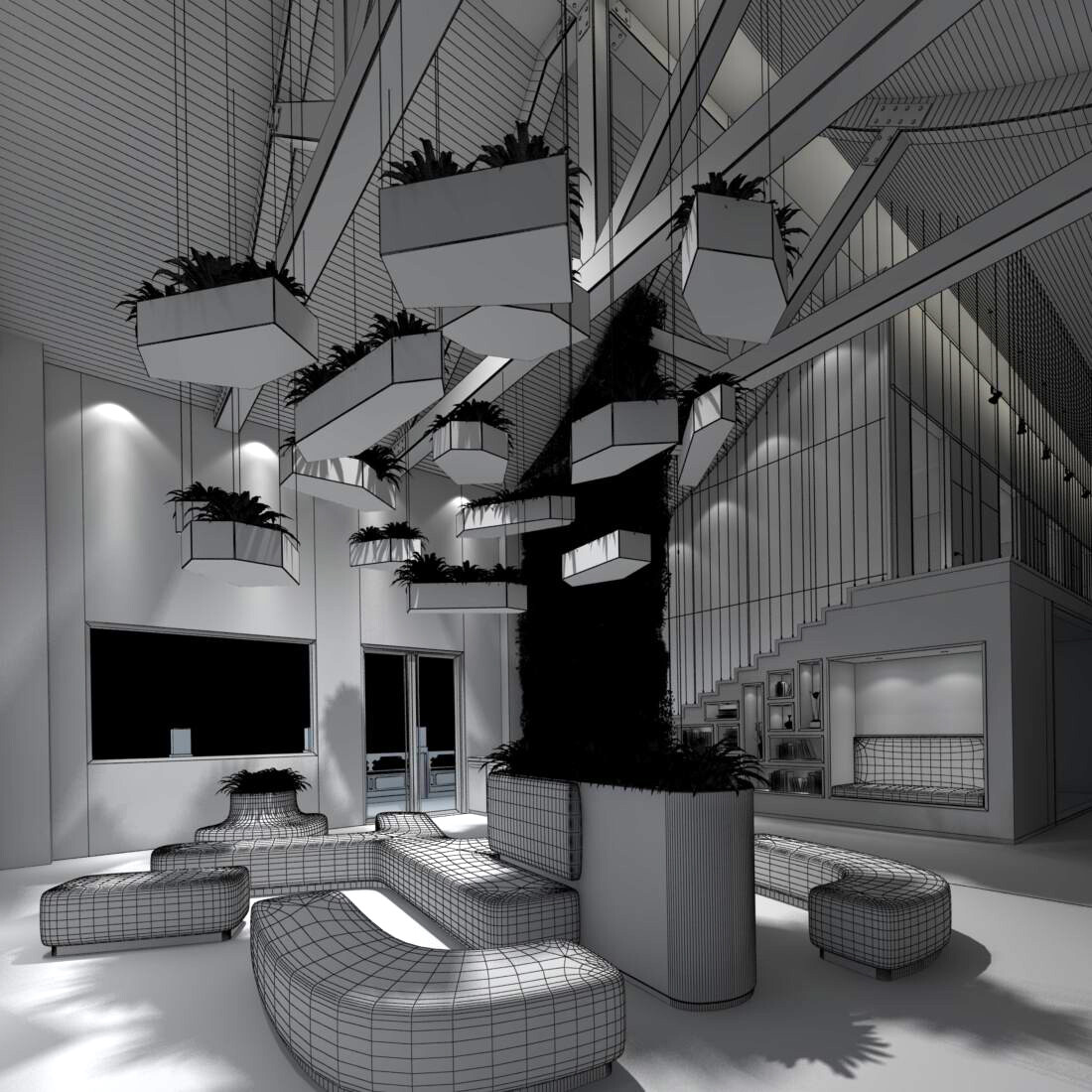 ArtStation - office reception hall design complete 19 | Resources