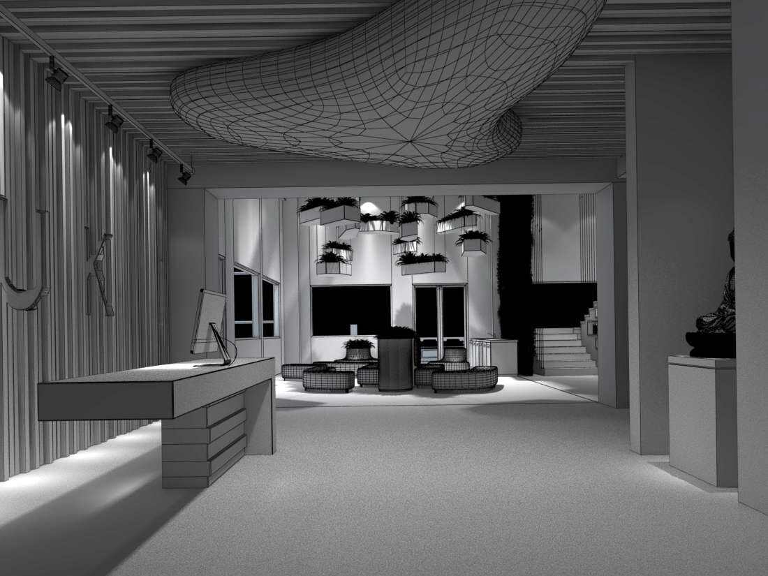 ArtStation - office reception hall design complete 19 | Resources