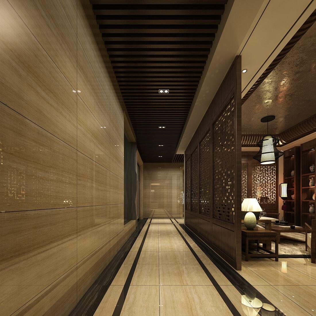 ArtStation - Hotel reception hall design complete 01 | Resources