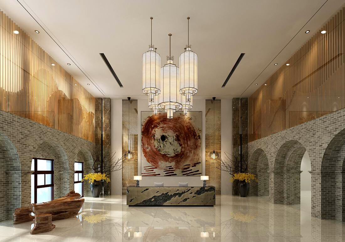 ArtStation - Hotel reception hall design complete 02 | Resources