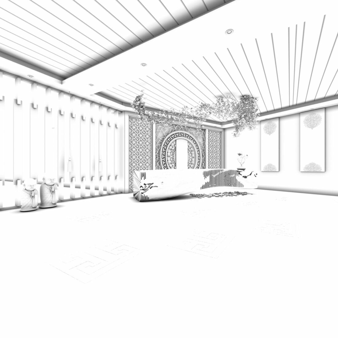 ArtStation - Hotel reception hall design complete 04 | Resources
