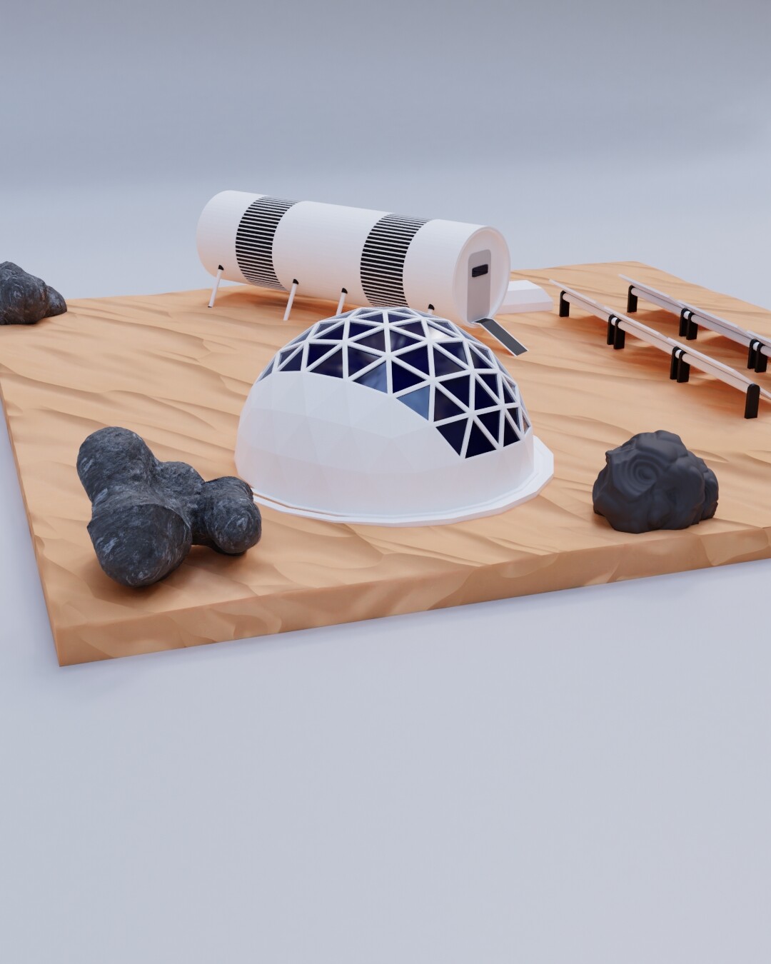 ArtStation - Mars Low Poly | Game Assets