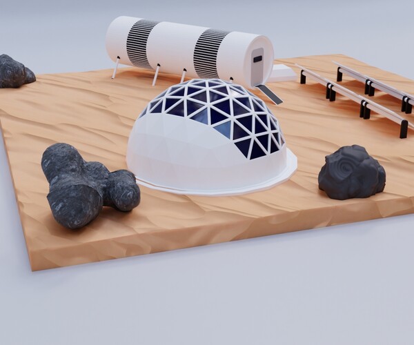 ArtStation - Mars Low Poly | Game Assets