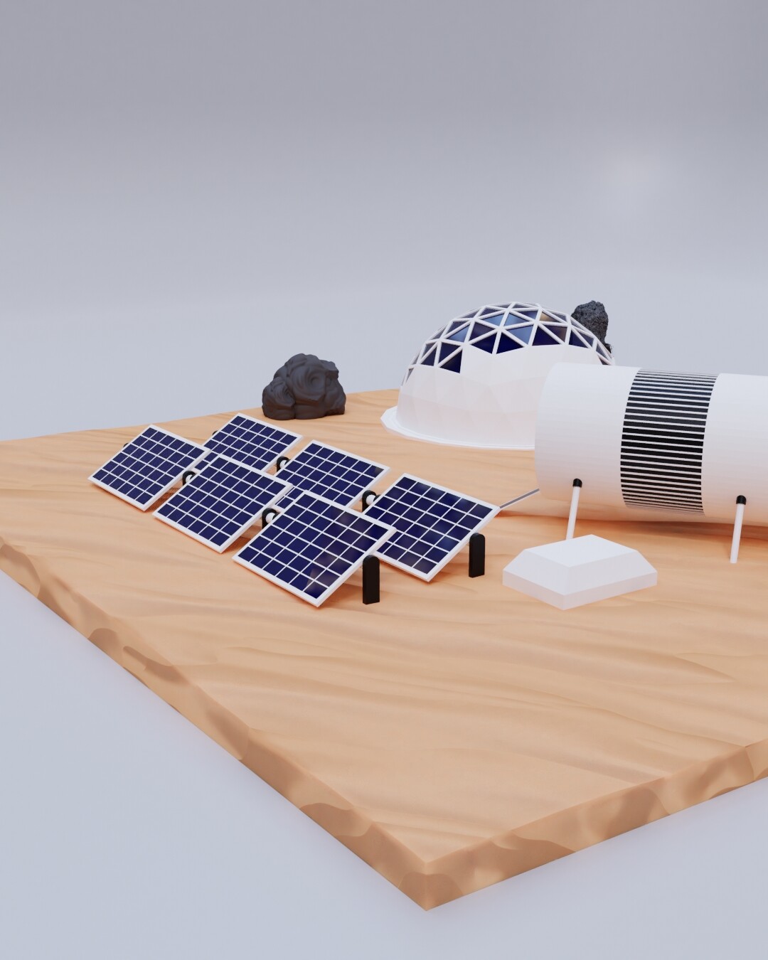 ArtStation - Mars Low Poly | Game Assets