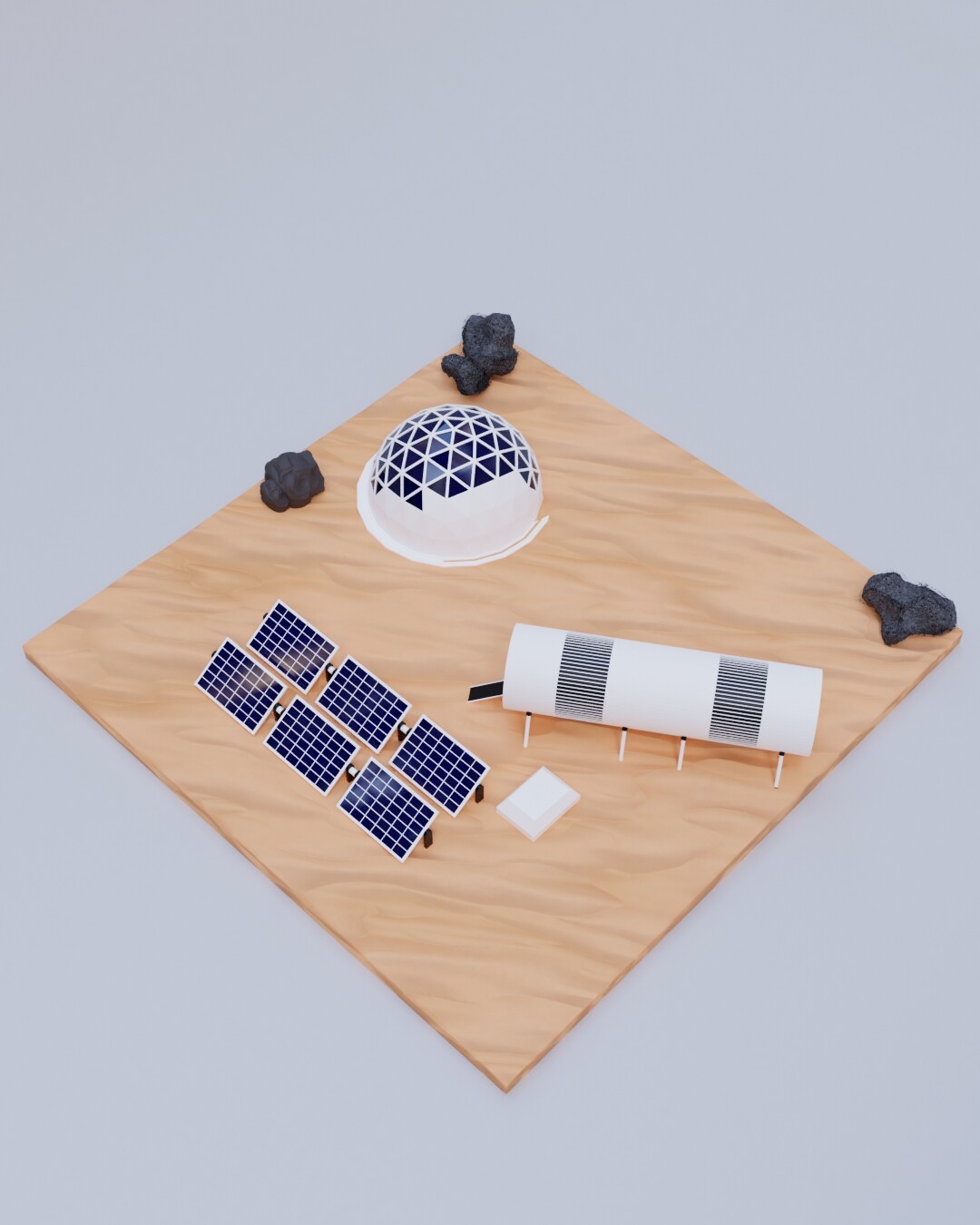 ArtStation - Mars Low Poly | Game Assets