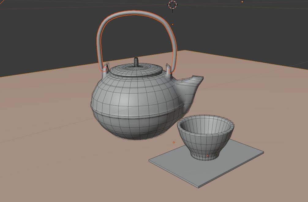 ArtStation - Teapot and Cup Low-Poly model | Game Assets