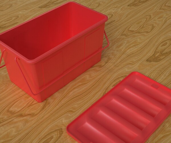 ArtStation - Plastic Box 3D Model | Game Assets