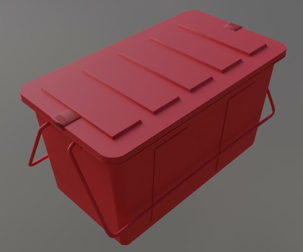 ArtStation - Plastic Box 3D Model | Game Assets