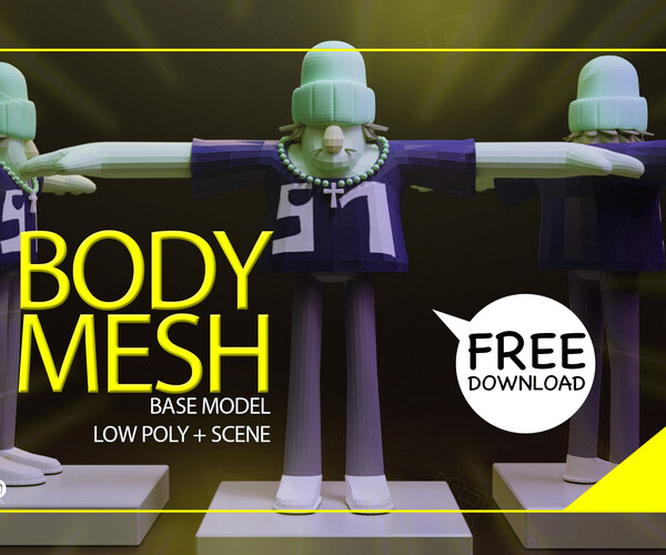 ArtStation - Rigged 3D Model Low Poly Mesh with Textures | Game Assets