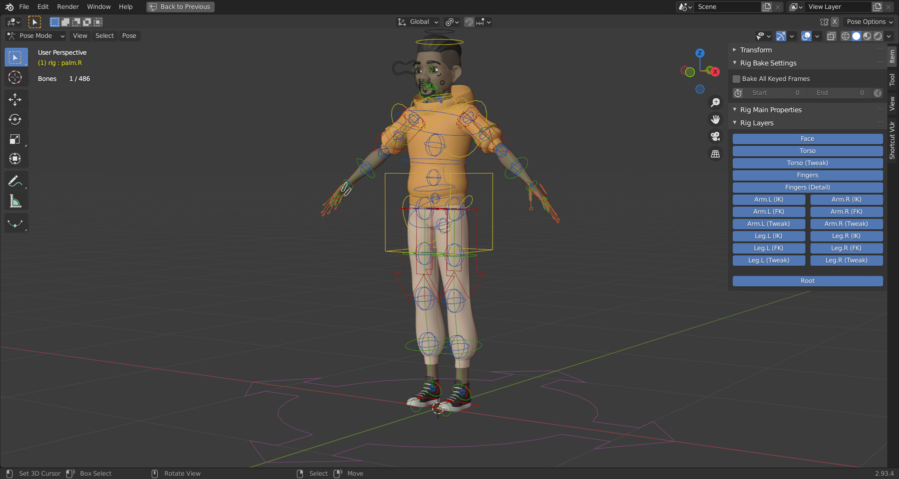 ArtStation - Drake rigged character for animation 3D model | Resources