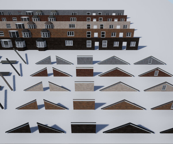 ArtStation - English Housing Modular | Game Assets