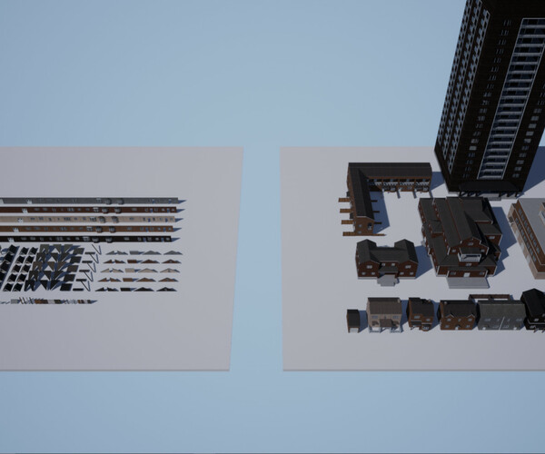 ArtStation - English Housing Modular | Game Assets