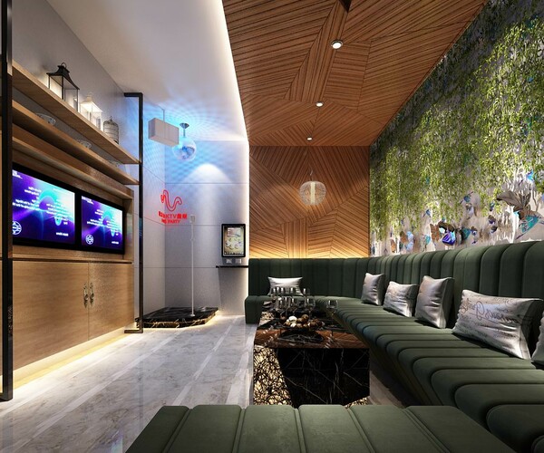 ArtStation - Disco bar KTV Entertainment Night club Stage A037 | Resources