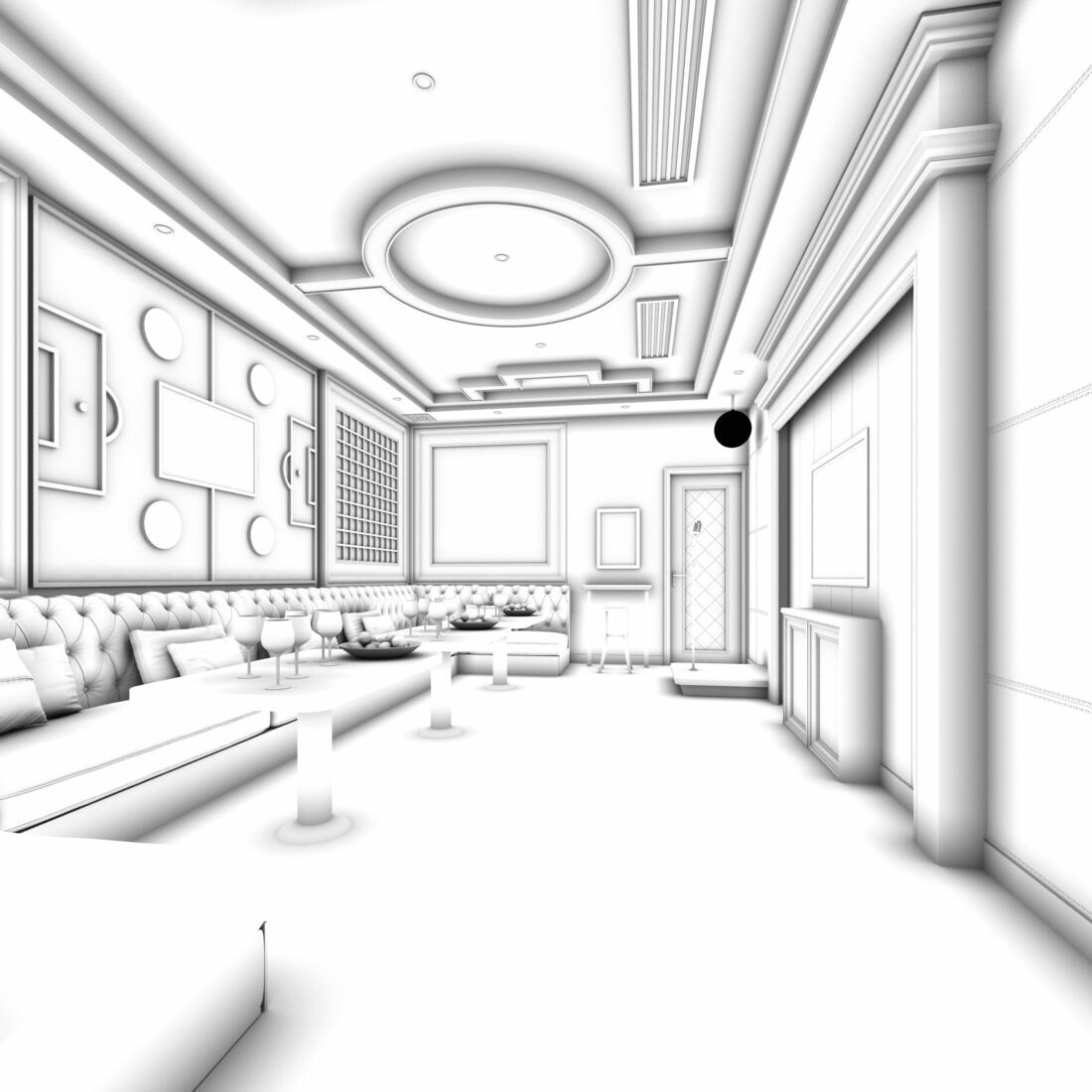 ArtStation - Disco bar KTV Entertainment Night club Stage A046 | Resources