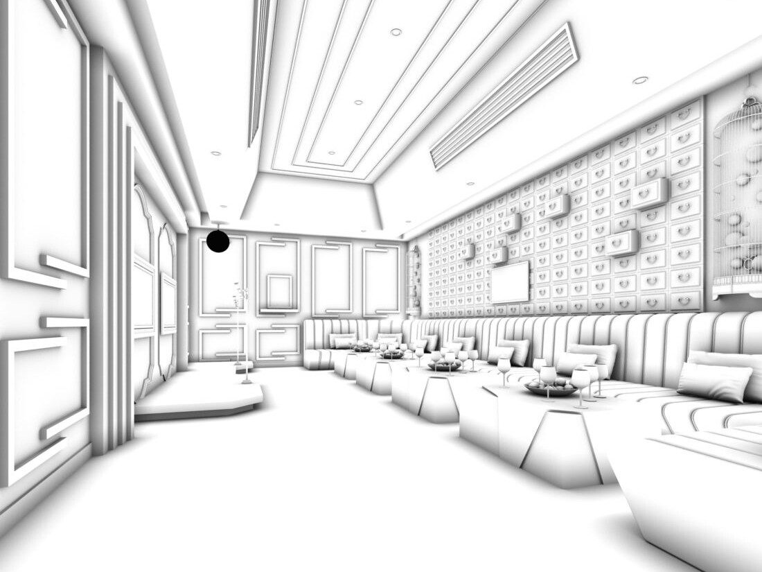 ArtStation - Disco bar KTV Entertainment Night club Stage A047 | Resources
