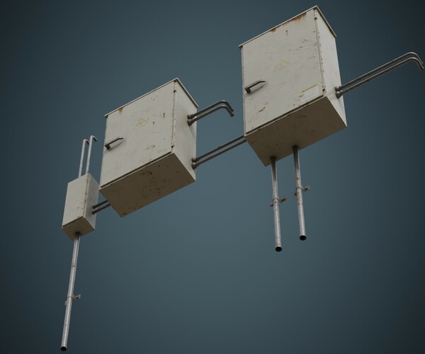 ArtStation - Utility Box 1B | Game Assets