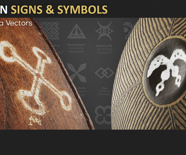 ArtStation - 140 African Signs & Symbols Vol.01 (Adinkra Vectors ...