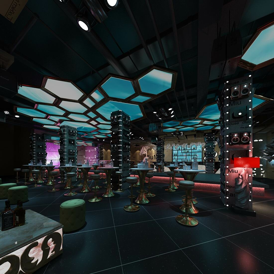 ArtStation - Hotel entertainment KTV bar disco Sing 044 | Resources