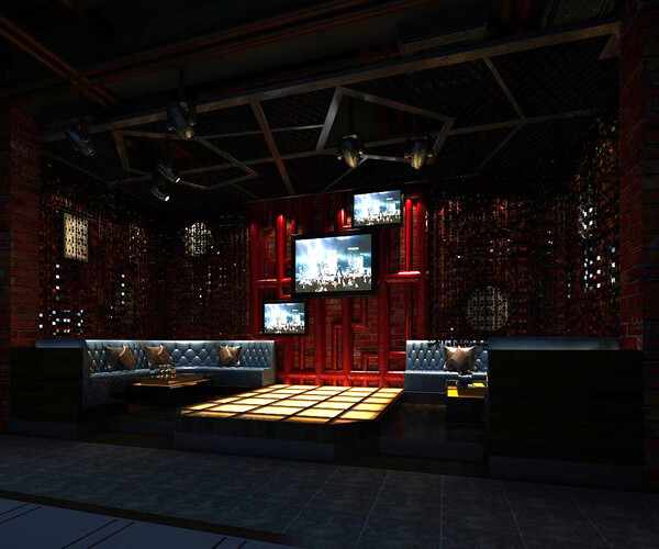 ArtStation - Hotel entertainment KTV bar disco Sing 0117 | Resources