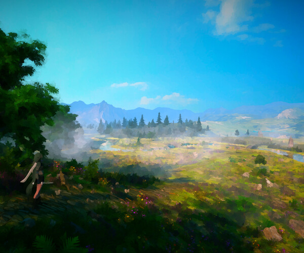 ArtStation - Fantasy Landscape #4 HD Files | Artworks