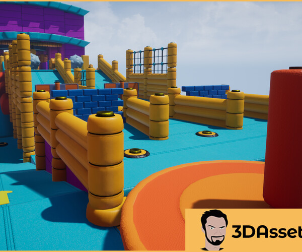 ArtStation - Fun Obstacle Course Vol 1 For Unreal And Unity | Game Assets