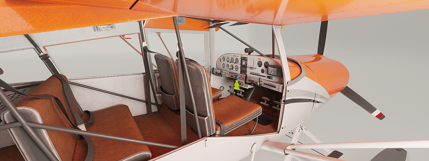 ArtStation - Light Airplane Maule hydroplane interior | Resources