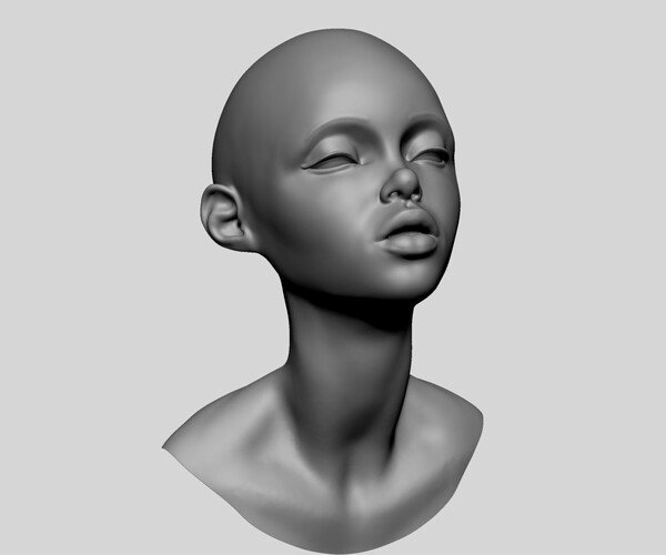 ArtStation - Stylized Female Head 04 | Resources
