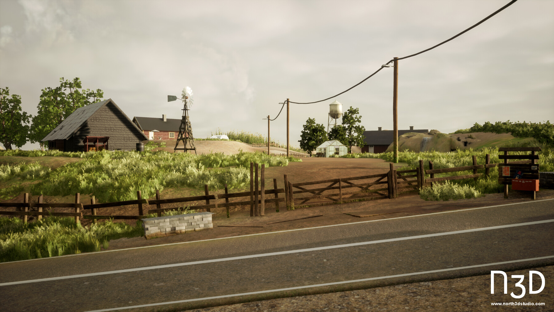 ArtStation - [UE4] Countryside Race Game Pack | Game Assets