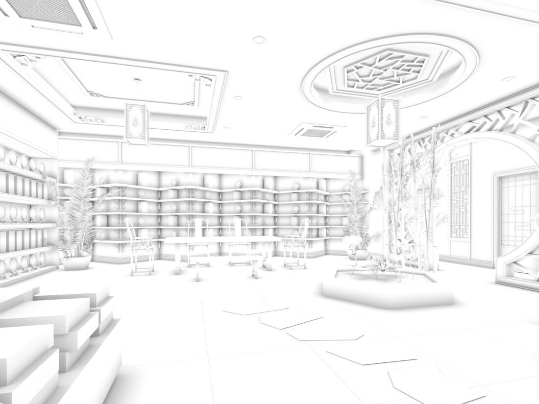 ArtStation - Shopping Malls - Shop - Tea Shop 32 | Resources