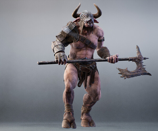 ArtStation - Armored Minotaur | Game Assets