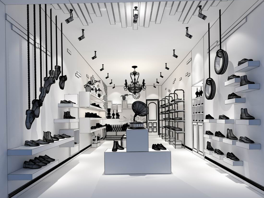 ArtStation - Shopping Mall - Shop - Shoe Store 06 | Resources