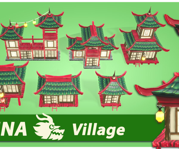 ArtStation - China RTS Fantasy Buildings | Game Assets