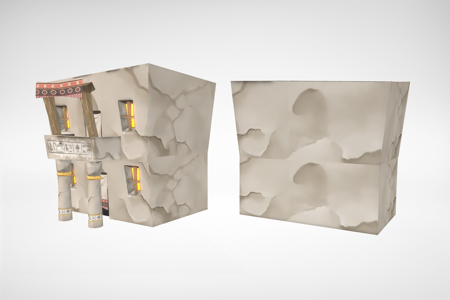 ArtStation - Egypt RTS Fantasy Buildings | Game Assets