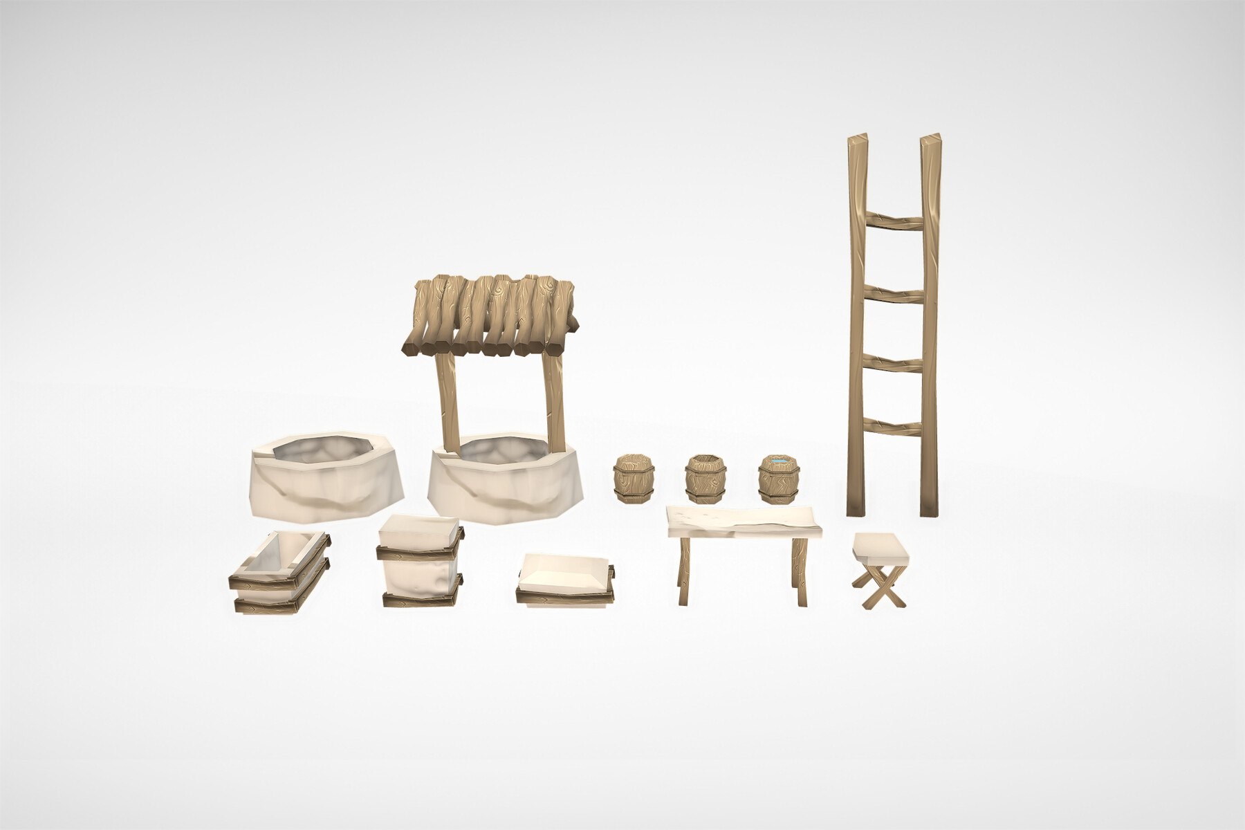 ArtStation - Egypt RTS Fantasy Buildings | Game Assets