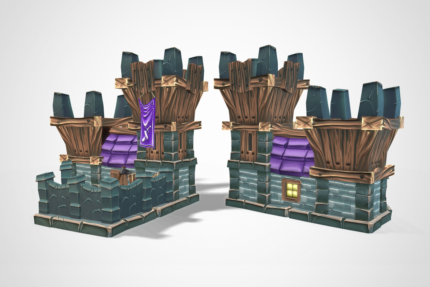 ArtStation - Human RTS Fantasy Building | Game Assets