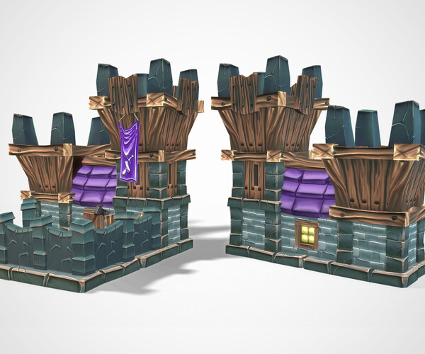 ArtStation - Human RTS Fantasy Building | Game Assets