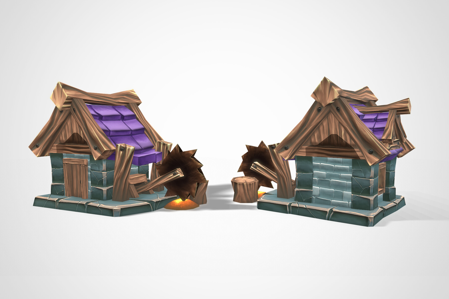 ArtStation - Human RTS Fantasy Building | Game Assets