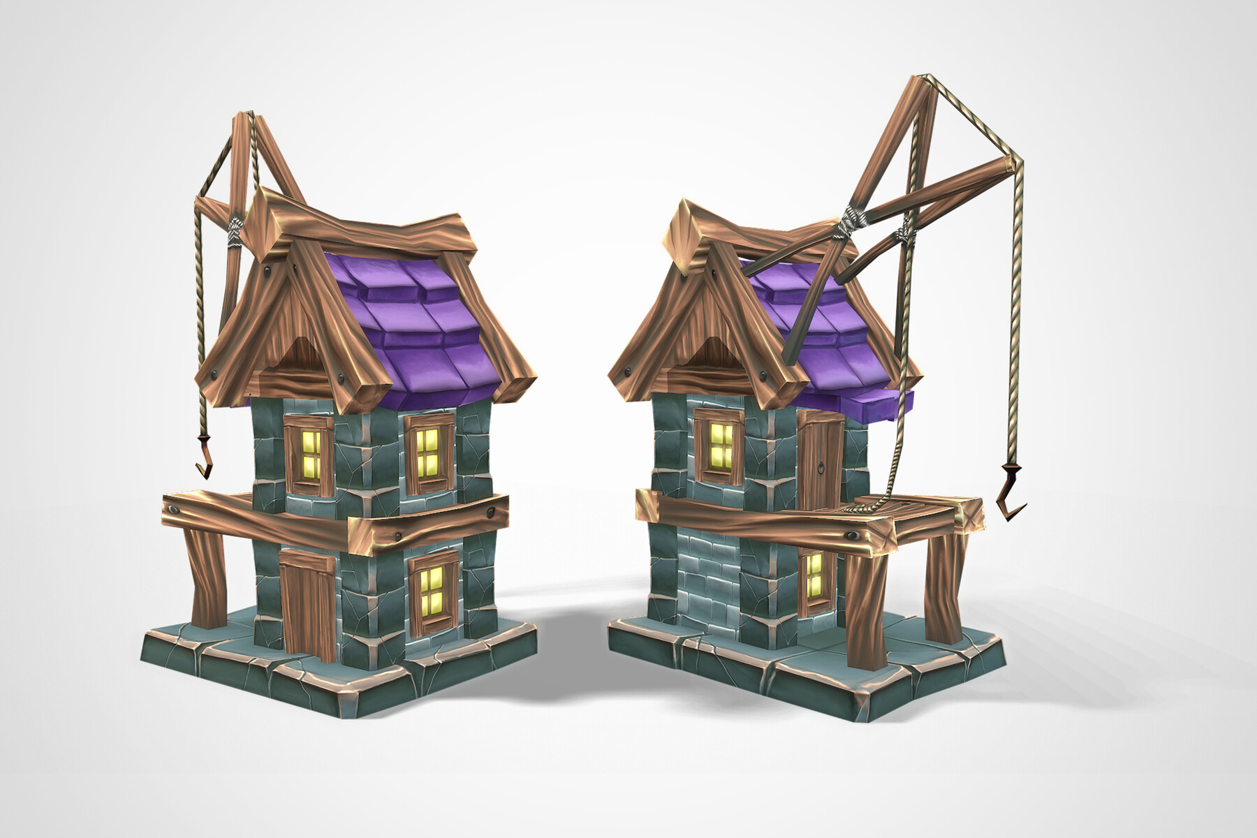 ArtStation - Human RTS Fantasy Building | Game Assets