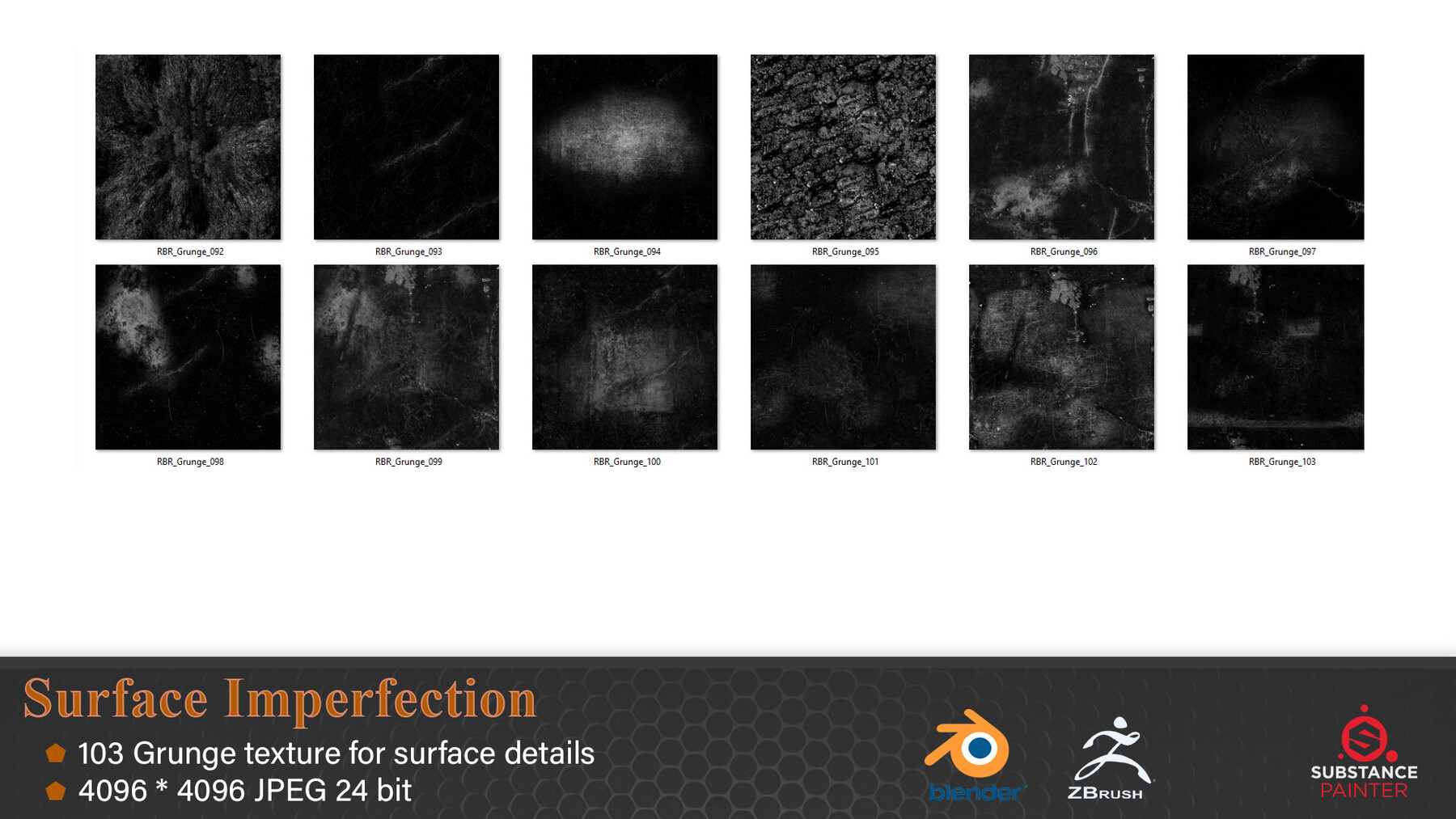 ArtStation - 103 surface imperfection textures vol.1 | Brushes