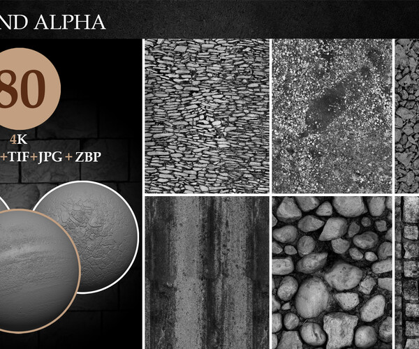 ArtStation - 80 Ground Alpha-vol 1 | Brushes