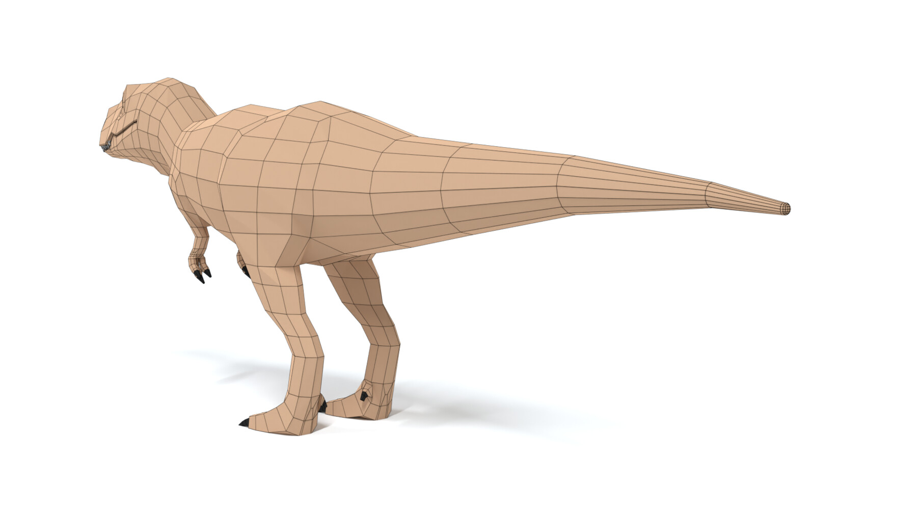 ArtStation - Low Poly Cartoon Tyrannosaurus T-Rex Dinosaur | Game Assets