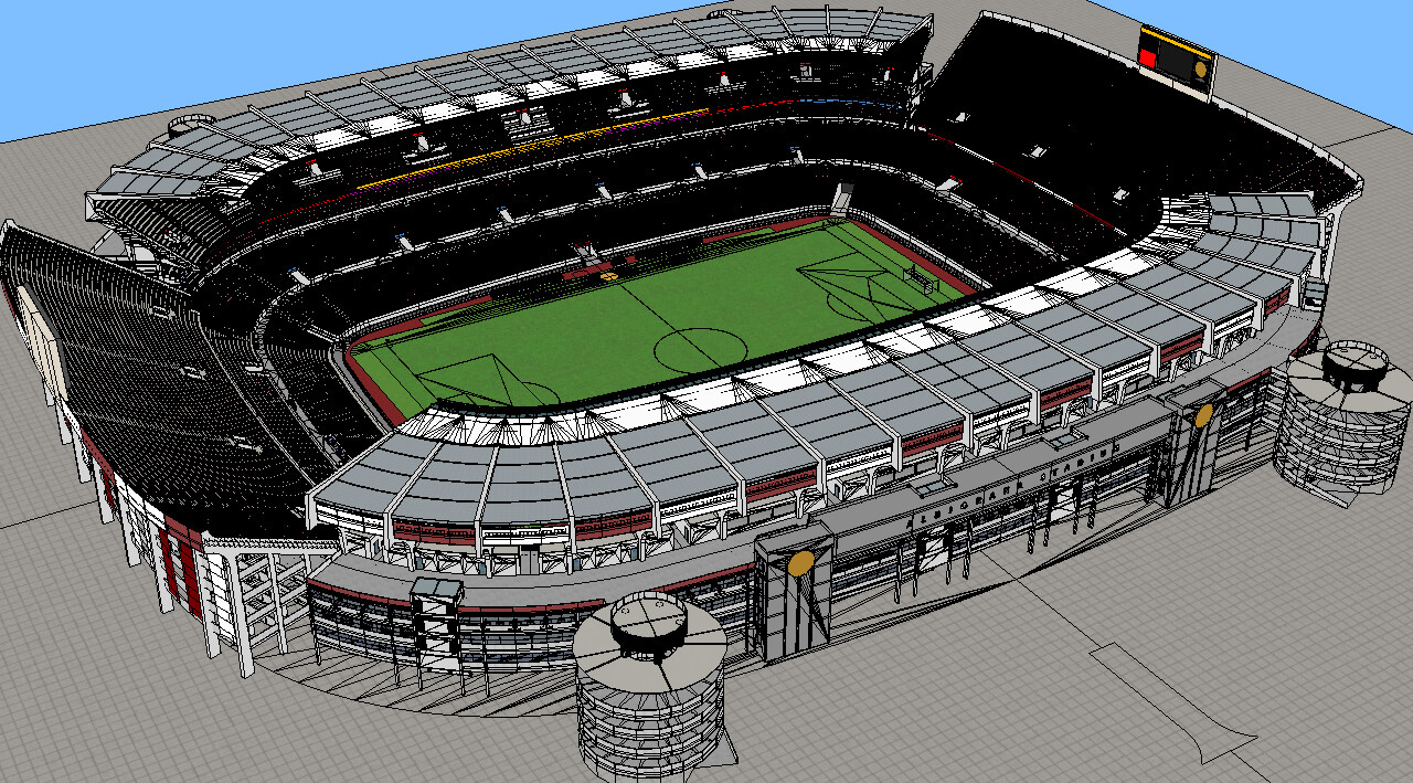 ArtStation - Fictional old stadium: Football club arena | Resources