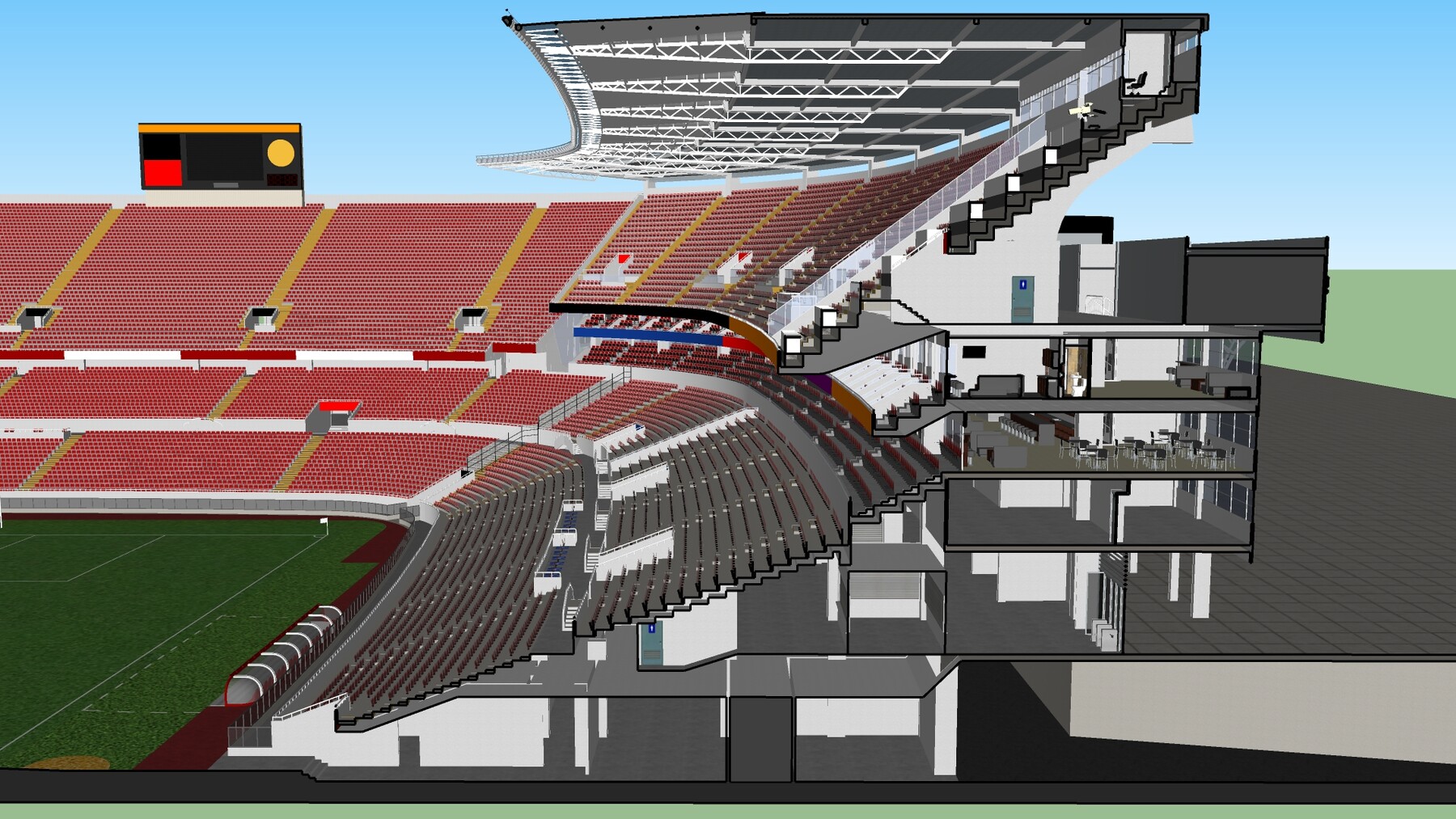 ArtStation - Fictional old stadium: Football club arena | Resources