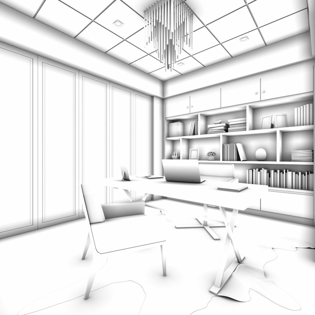 ArtStation - Family - Office - Study room -04 | Resources