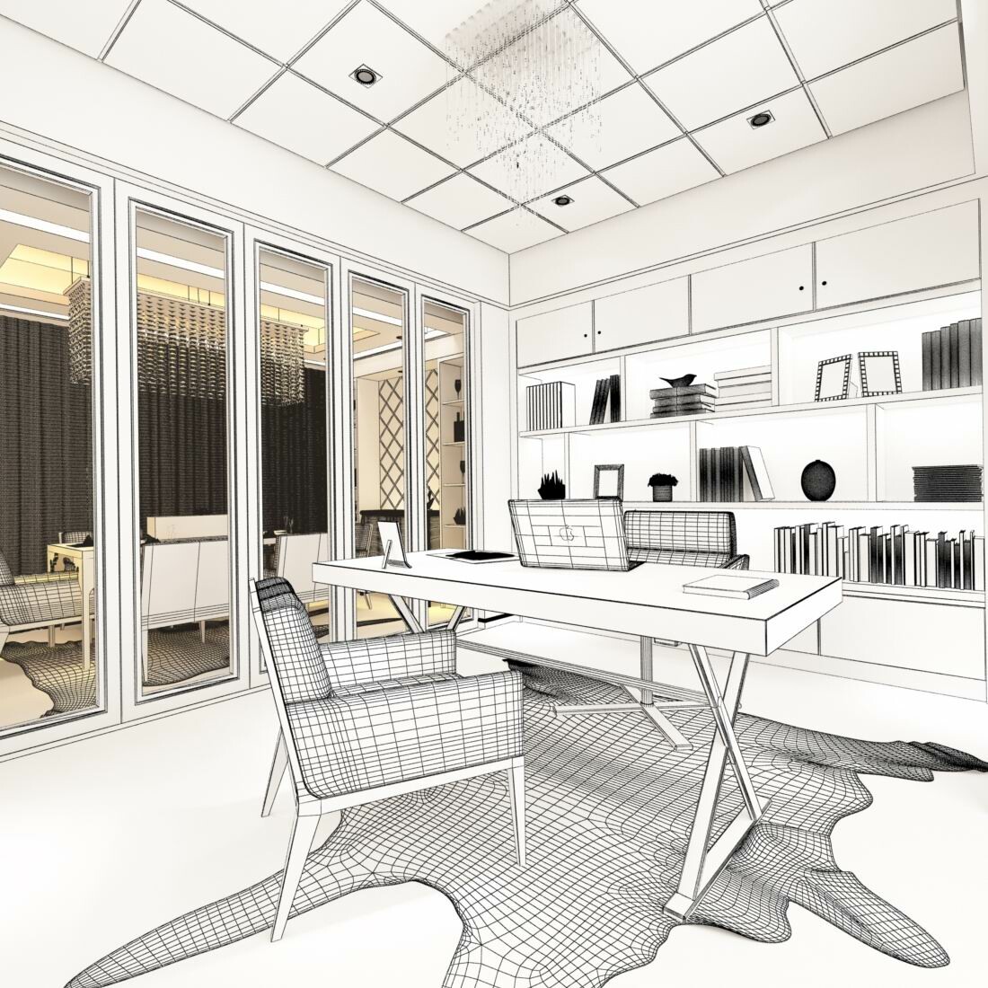 ArtStation - Family - Office - Study room -04 | Resources